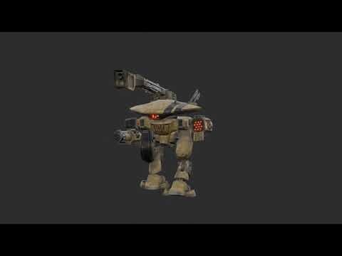 ArtStation - Heavy Mech Walk Cycle Animation