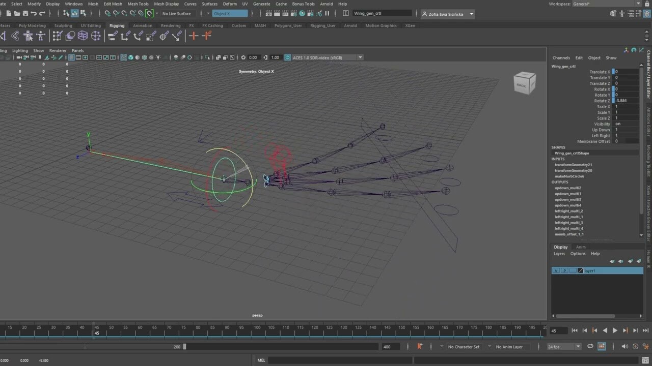 ArtStation - Dragon wing | rigging test