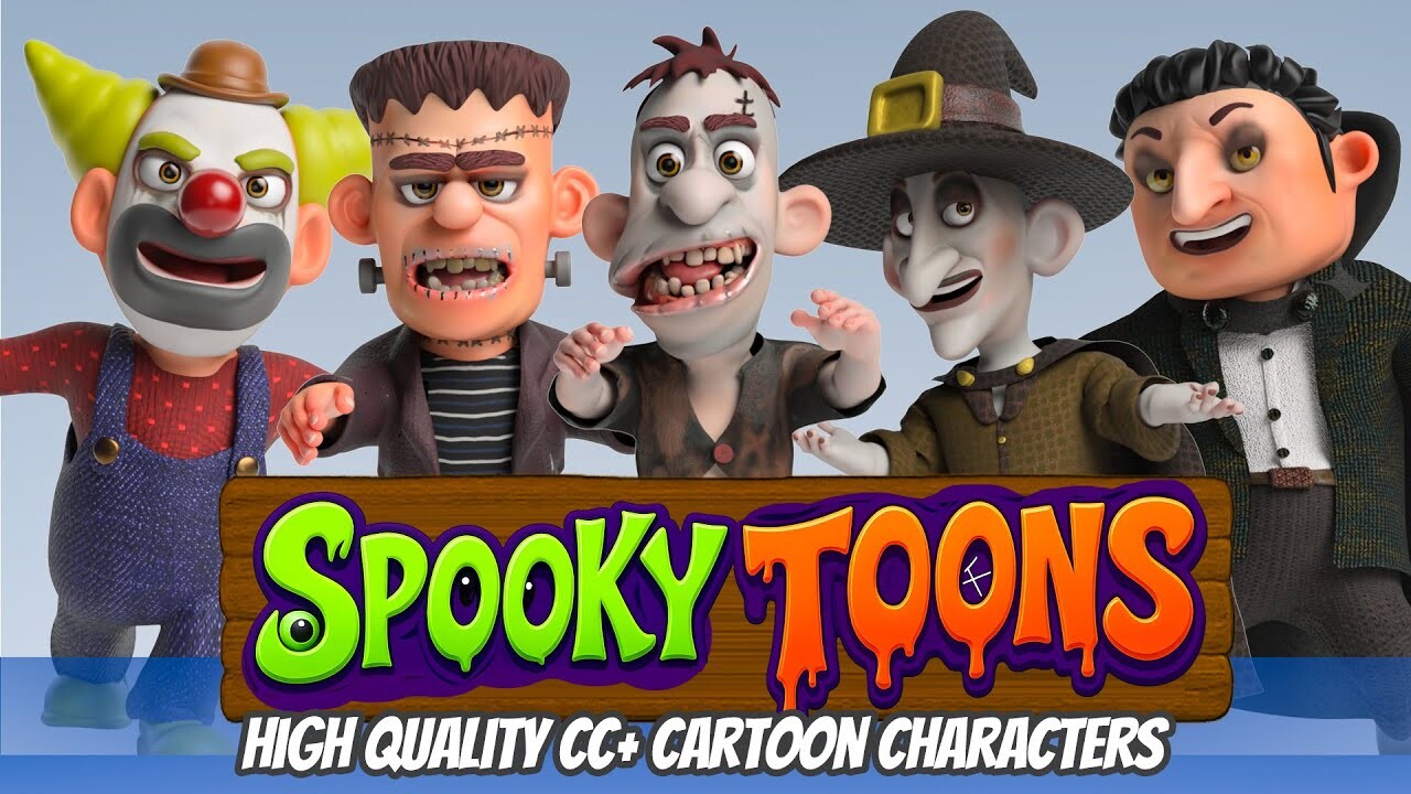 ArtStation - Spooky Toons – Stylized Halloween Characters for ...