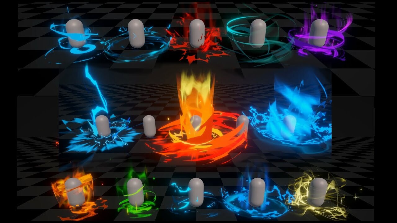 ArtStation - VFX Asset Pack - Stylized Buff&Debuff vol.1