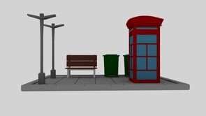 ArtStation - Stylized street scene texture