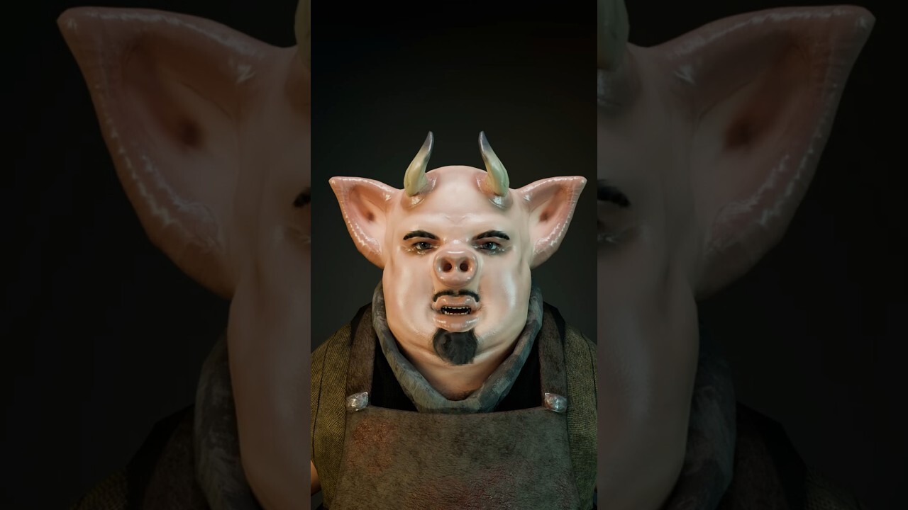 ArtStation - Medieval Furry Realistic Pig