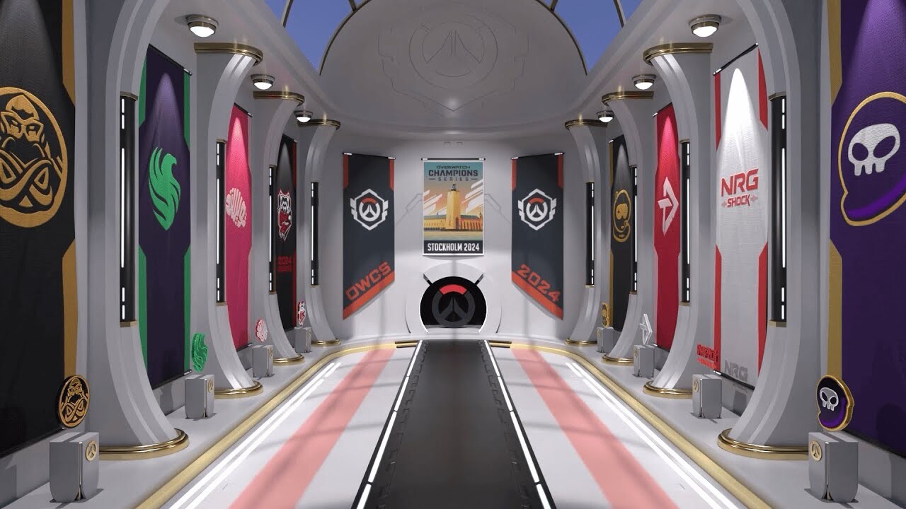 ArtStation - Overwatch World Finals Hall of Heroes