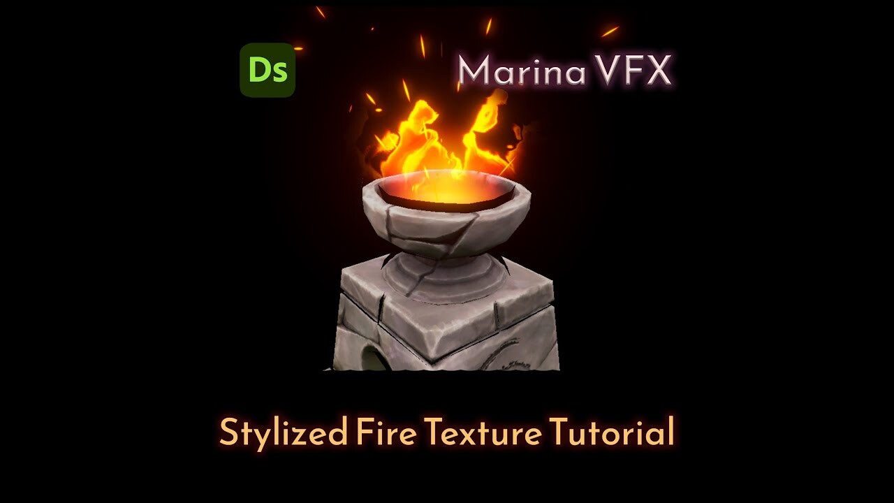 ArtStation - Stylized Fire Texture Tutorial