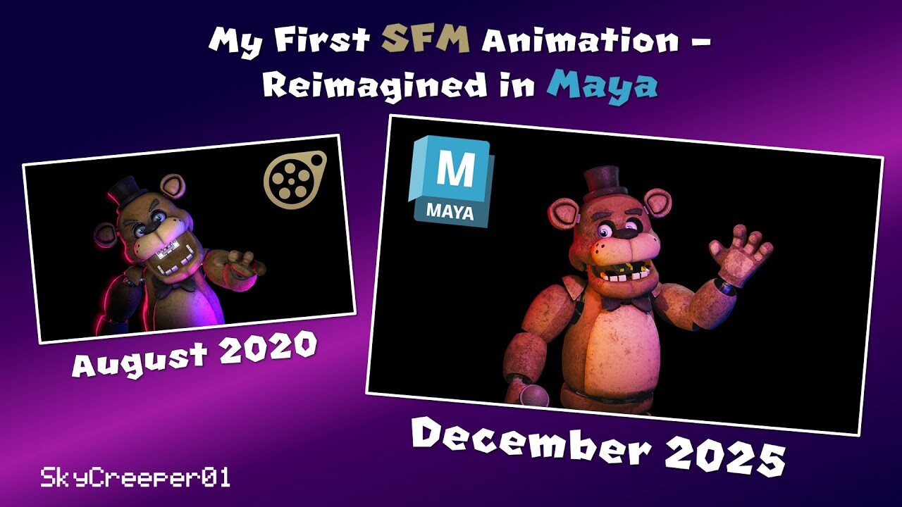 ArtStation - My First Source Filmmaker Animation - Remastered in Maya 2025