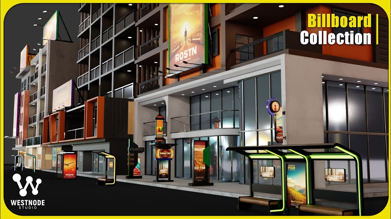 ArtStation - Free Procedural City Billboard System for Unreal Engine ...