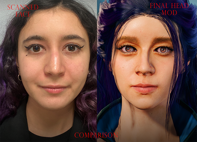 Isabella Fox Portfolio - My BG3 Face Scan Experiment