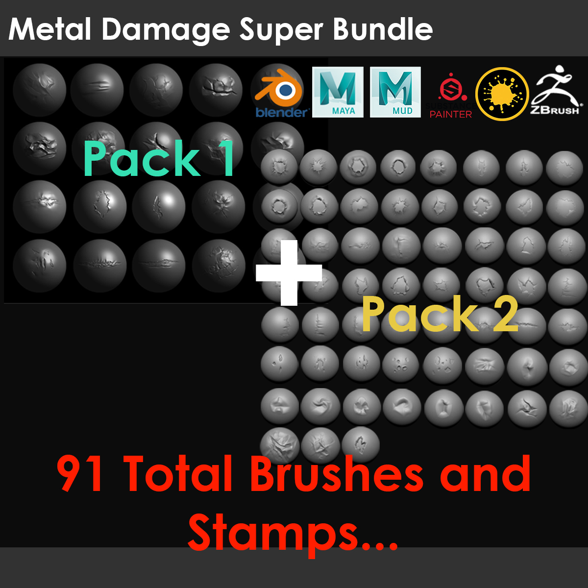 ArtStation - Metal Damage Super Bundle