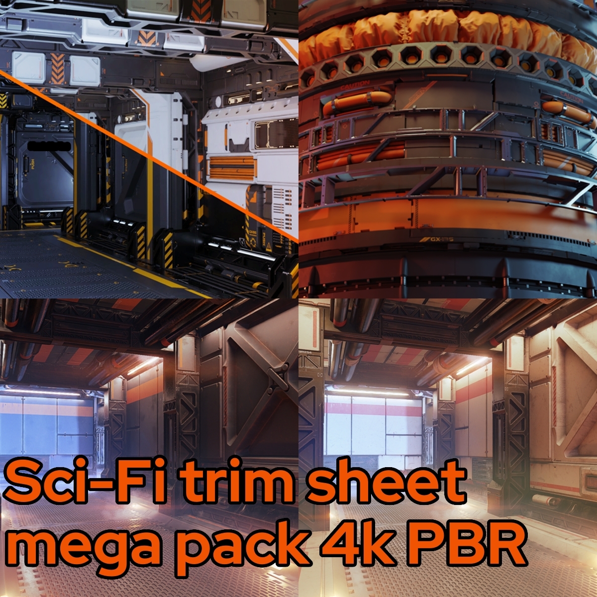 ArtStation - Sci-fi trimsheet mega pack [Commercial license]