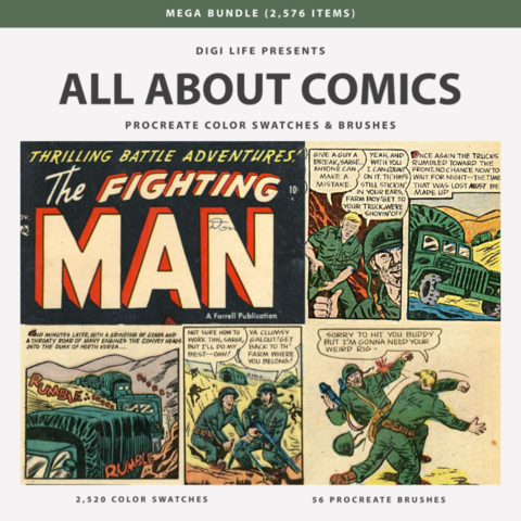 ArtStation - All about Comics Bundle for the Procreate App