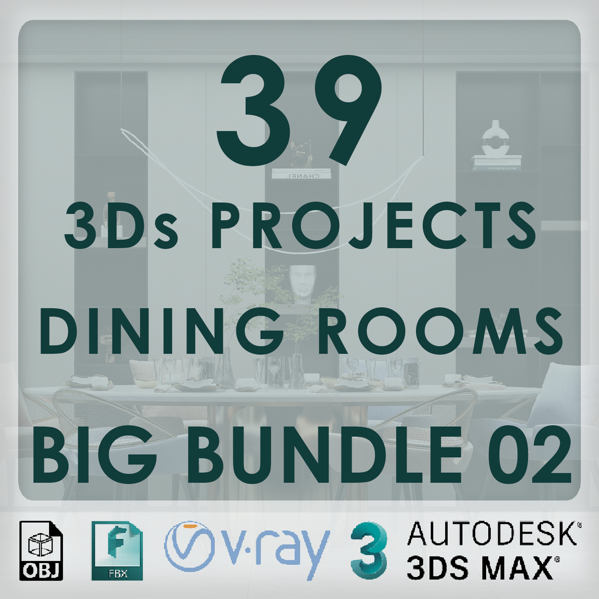 ArtStation - 39 Projects - Dining Rooms - Big Bundle 02 - ( Extended ...