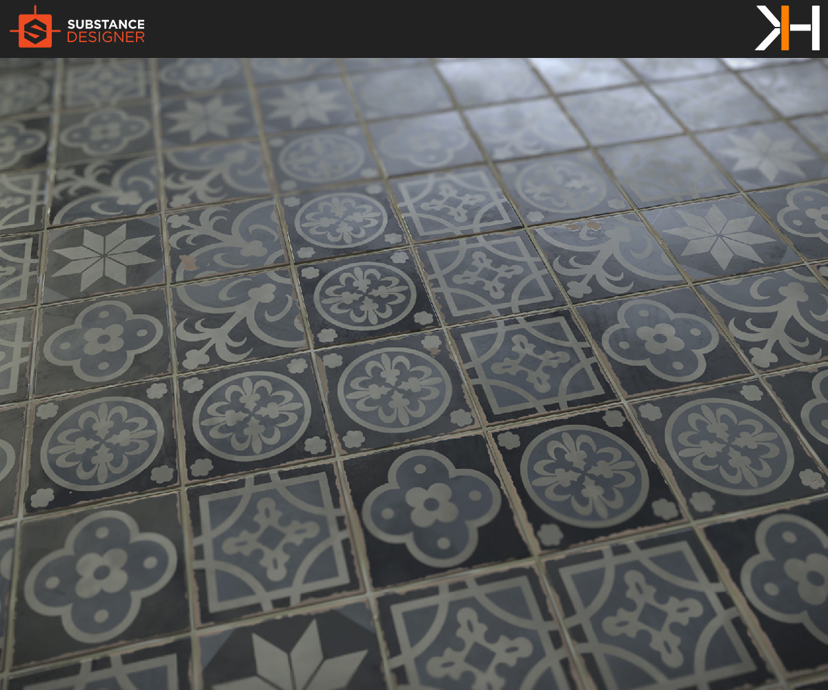 ArtStation - Creating Ornate Tiles Material in Substance Designer ...