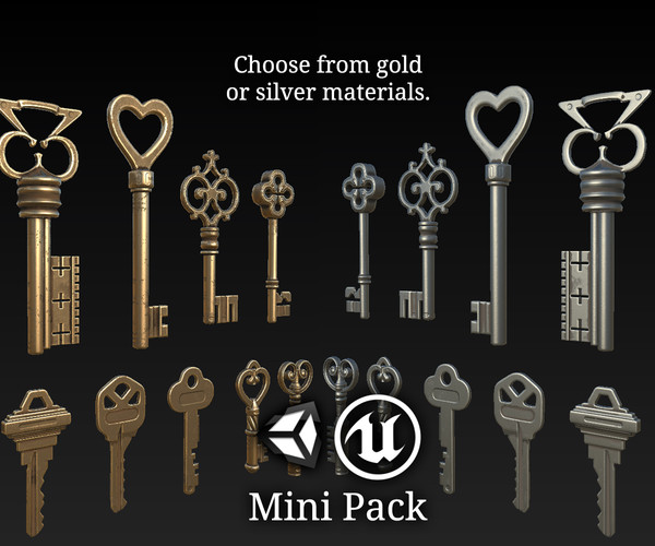 ArtStation - Mini Pack : Keys | Game Assets