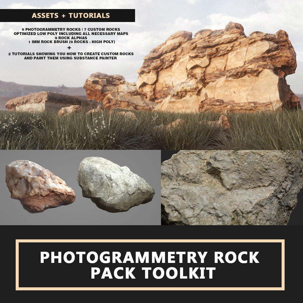 ArtStation - Photogrammetry Rock Pack Toolkit | Resources
