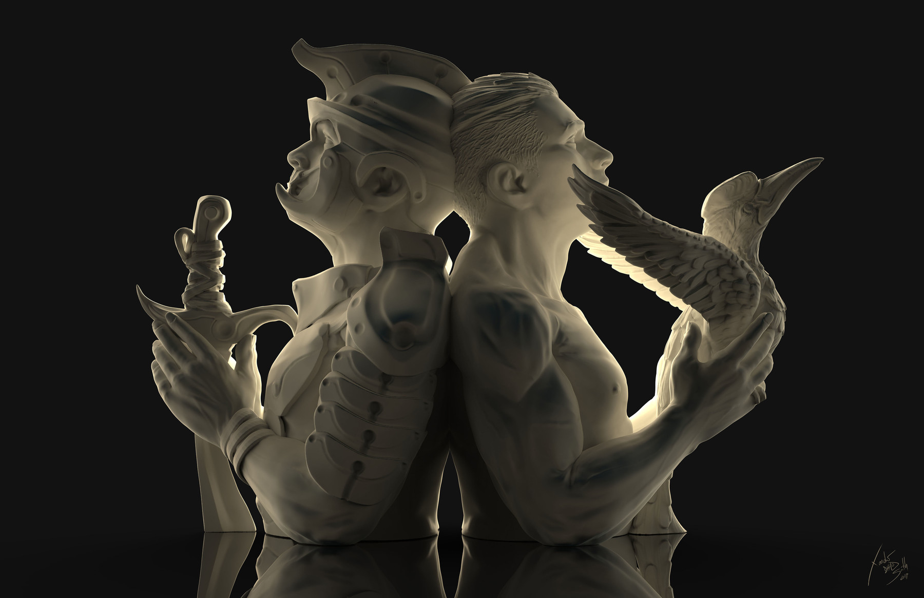 ArtStation - Complete 3D Printable Sculpture Set | Resources