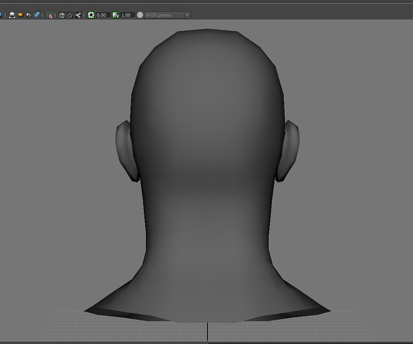 ArtStation - Head base and Mouth interior and Eyes with symmetrical UV ...