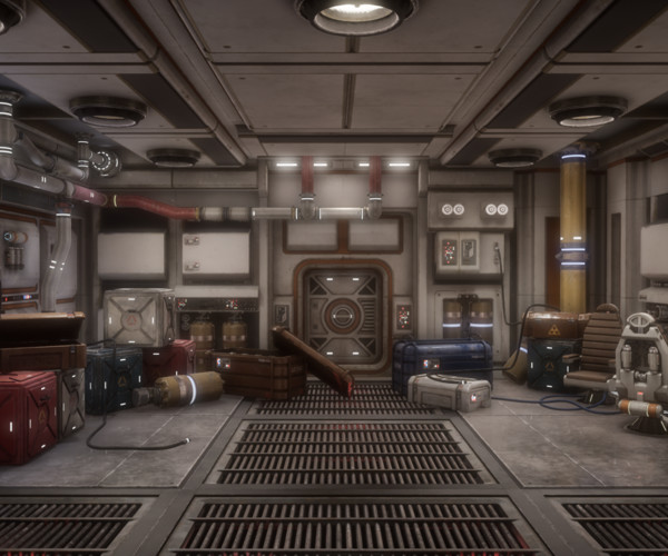ArtStation - Sci Fi Interior Prop Pack 1 | Game Assets