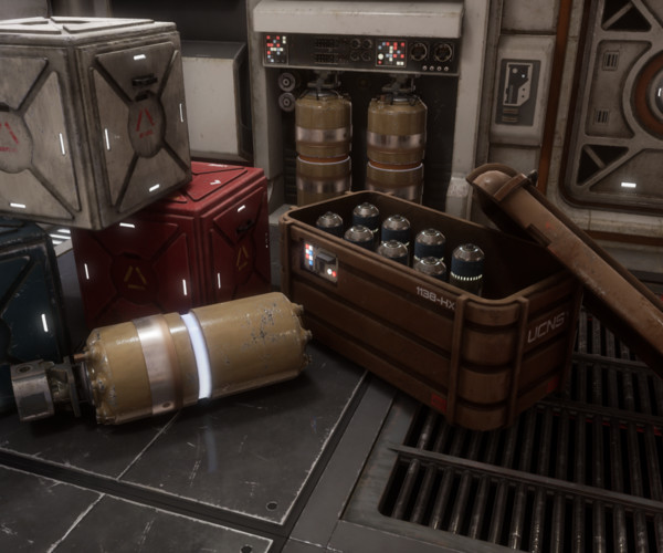 ArtStation - Sci Fi Interior Prop Pack 1 | Game Assets