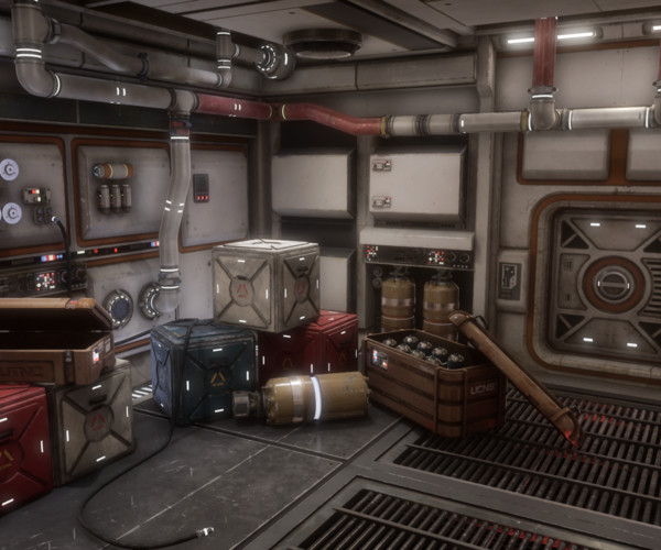 ArtStation - Sci Fi Interior Prop Pack 1 | Game Assets