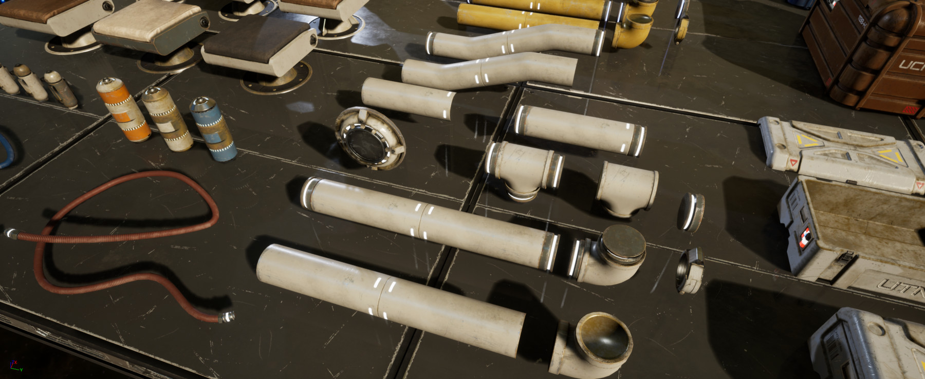 ArtStation - Sci Fi Interior Prop Pack 1 | Game Assets