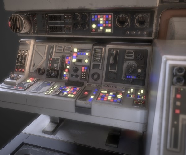 ArtStation - Sc-Fi Computer Console Kit | Game Assets