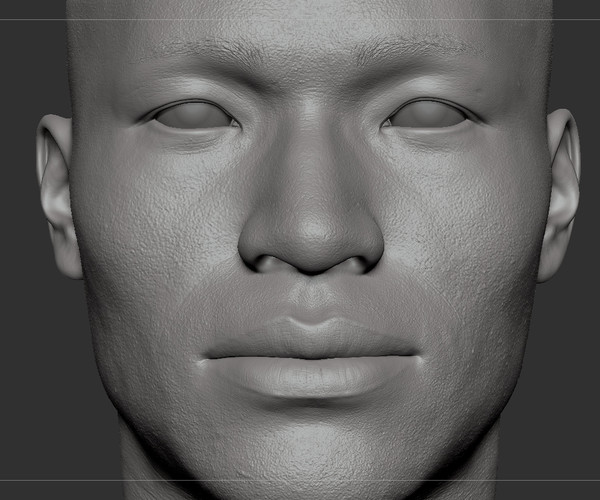 ArtStation - Average Asian Male Head Basemesh | Resources