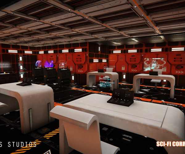 ArtStation - Sci-Fi Corridors II for the Unity engine | Game Assets