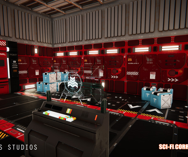 ArtStation - Sci-Fi Corridors II for the Unity engine | Game Assets