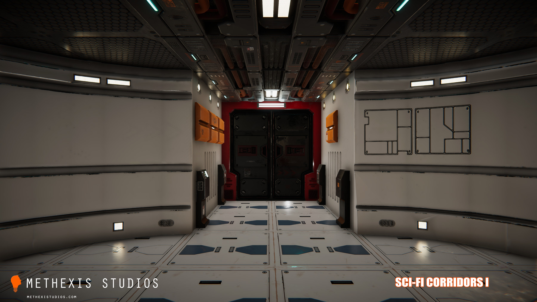 ArtStation - Sci-Fi Corridors I for the Unity engine | Game Assets