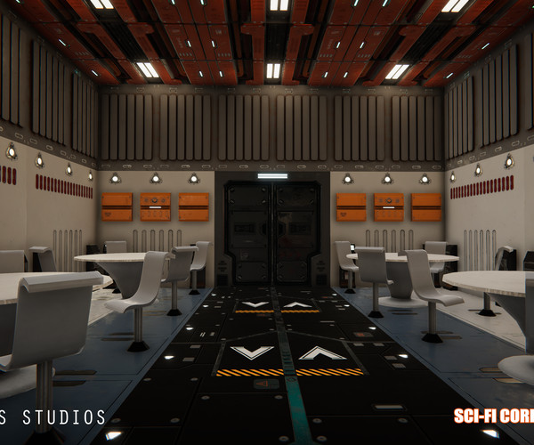 ArtStation - Sci-Fi Corridors I for the Unity engine | Game Assets