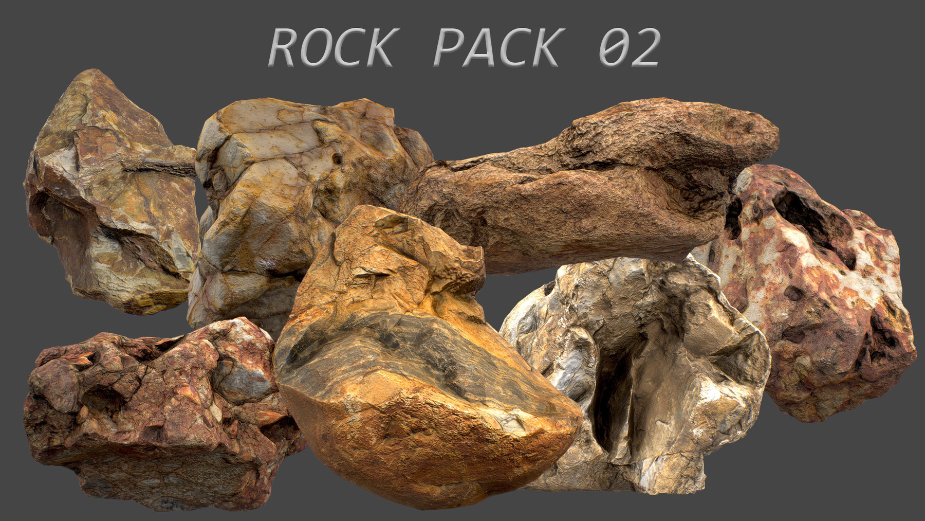 ArtStation - Rock Pack 02 | Game Assets