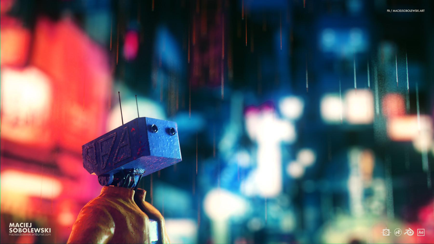 ArtStation - ANIMATED WATER DROPS \ WET STREAKS TOOL - Substance ...