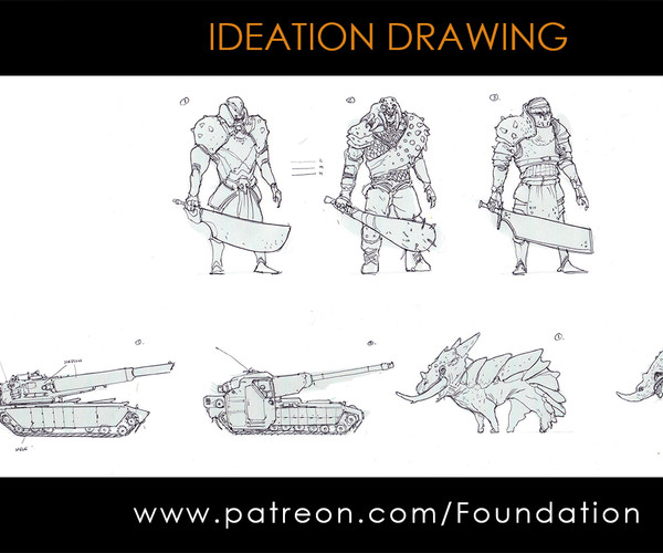 ArtStation - Foundation Art Group - Ideation Drawing | Tutorials