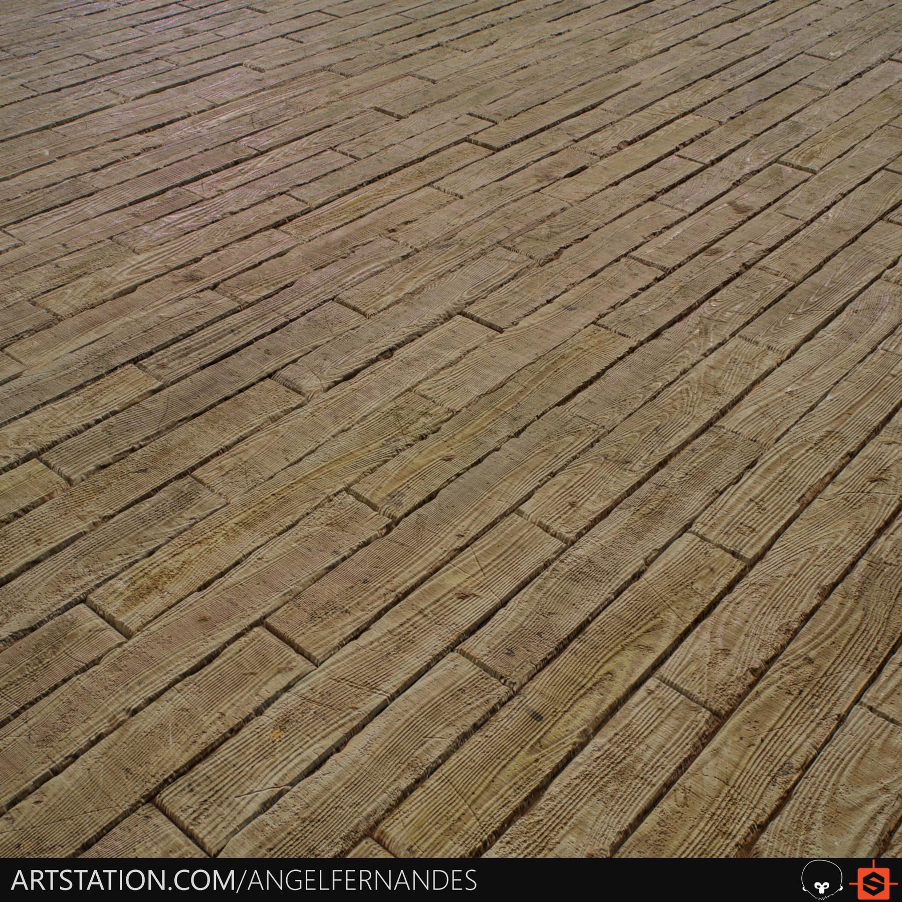 ArtStation - Ash Wood Planks - Substance Designer | Tutorials