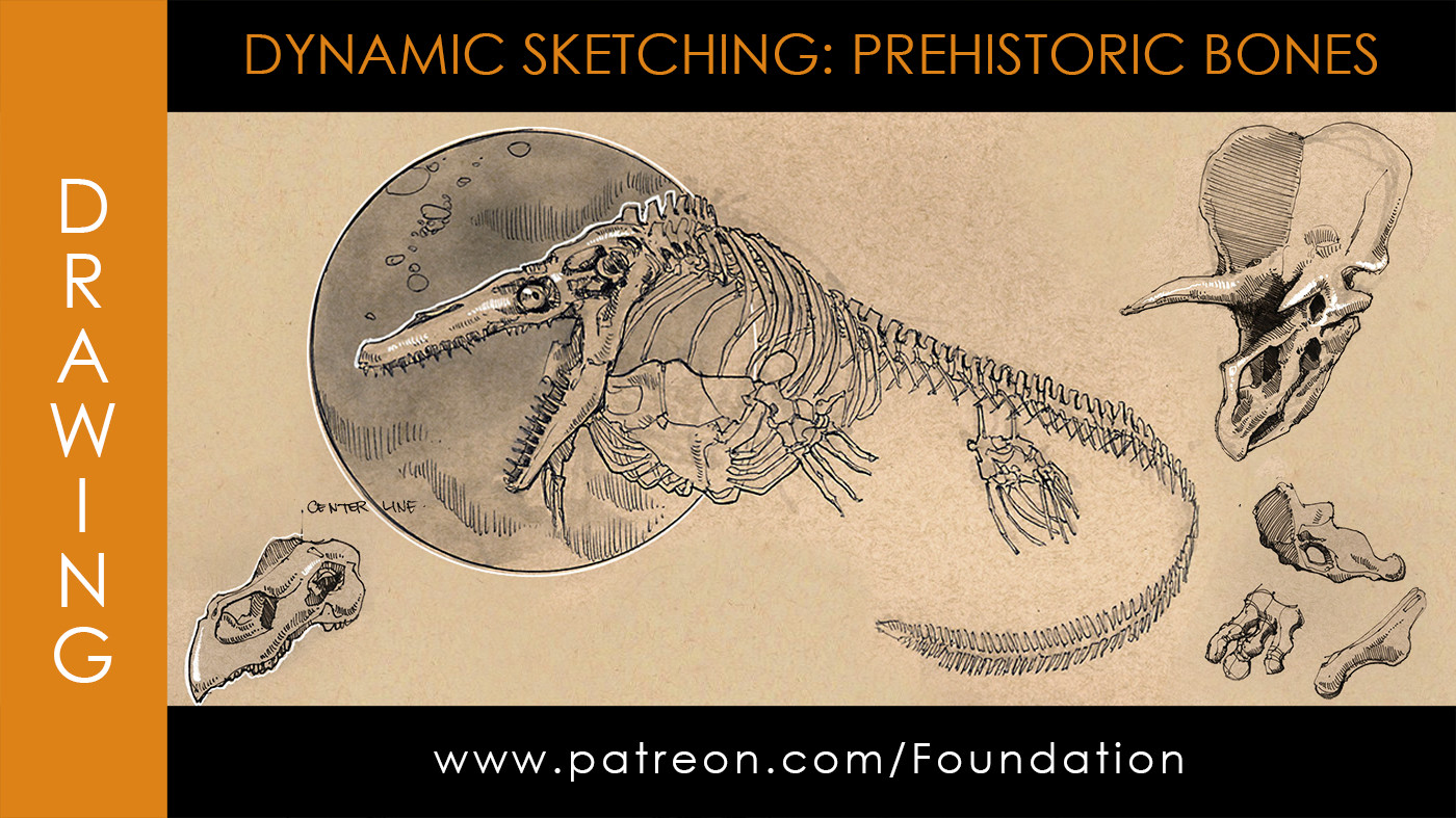 ArtStation - Foundation Art Group - Dynamic Sketching: Prehistoric ...