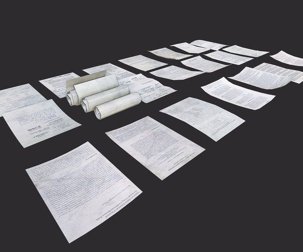 ArtStation - Paper Debris | Resources