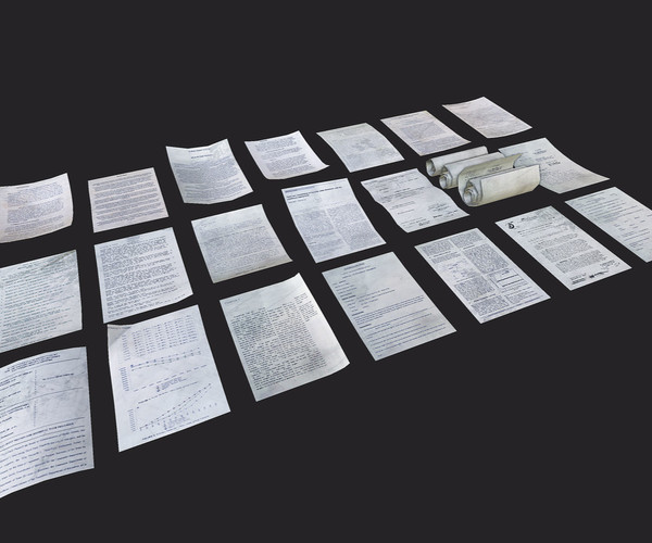 ArtStation - Paper Debris | Resources