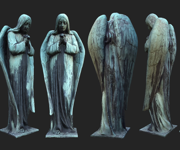 ArtStation - Old Angel Statue PBR | Resources