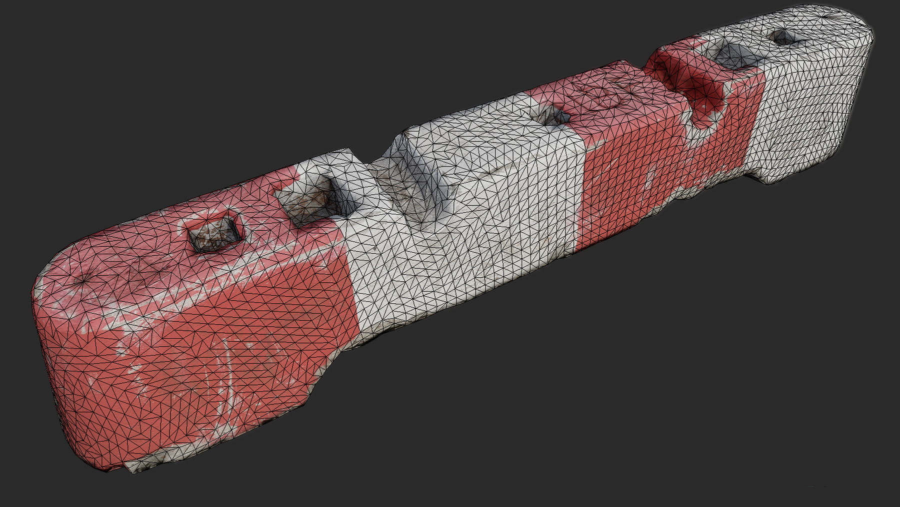 ArtStation - Old Concrete Barricade PBR | Game Assets