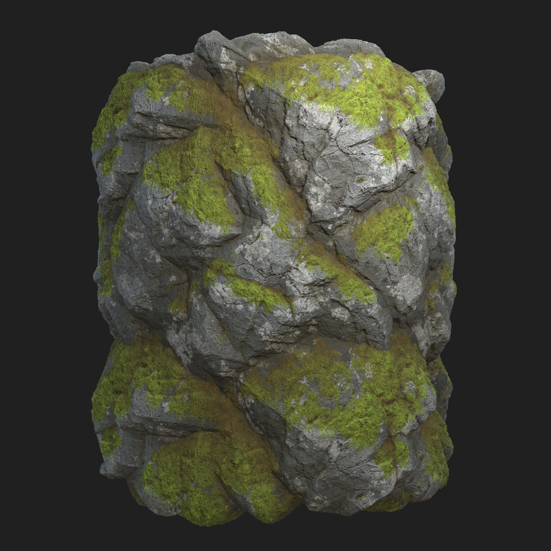 ArtStation - Mossy Rock Generator | Game Assets