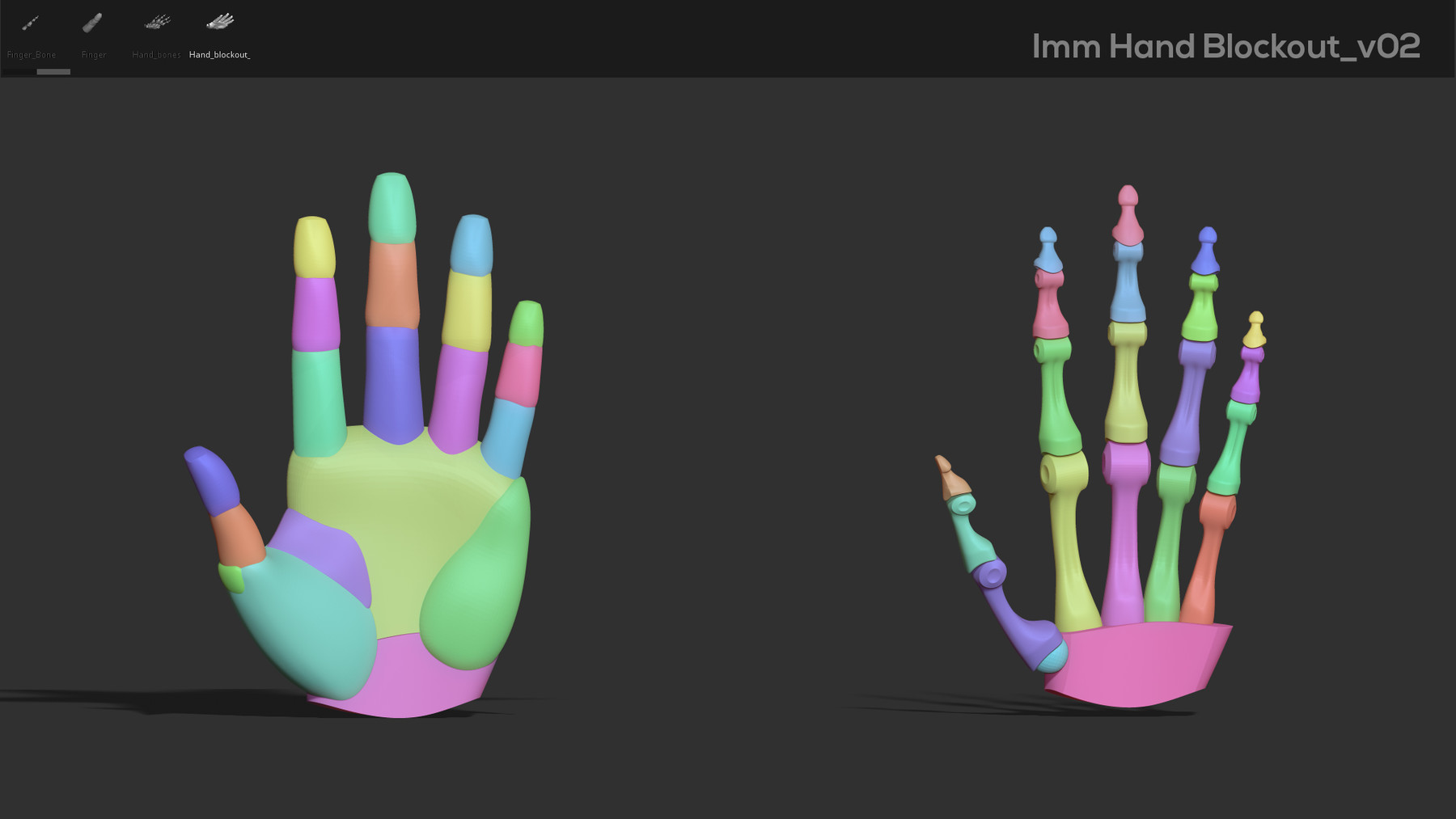 ArtStation - IMM Hand Blockout v2 | Brushes