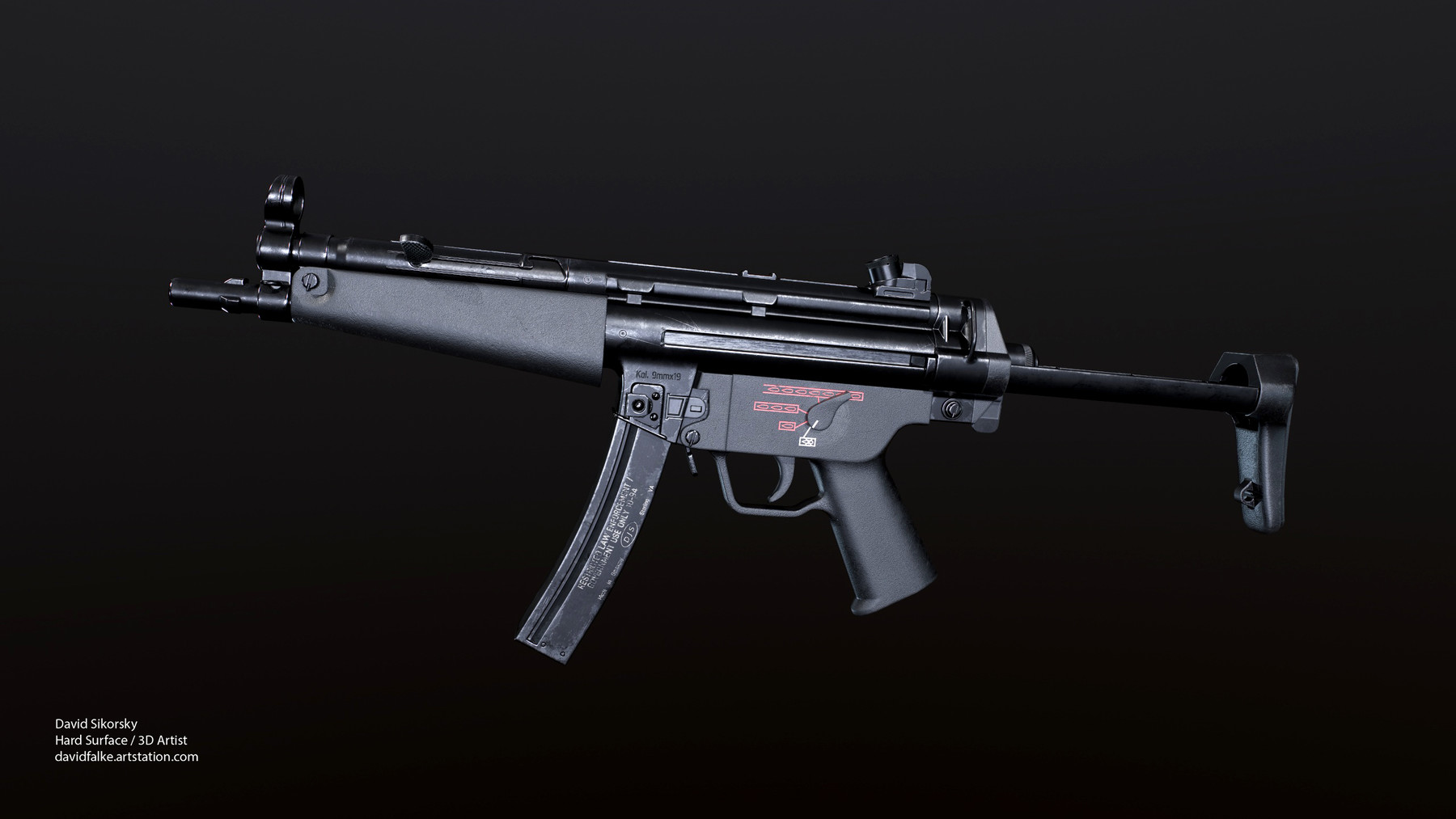 ArtStation - Modular MP5 - Gameready - Fully Textured - Extended ...
