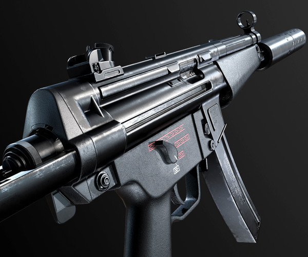 ArtStation - Modular MP5 - Gameready - Fully Textured - Extended ...