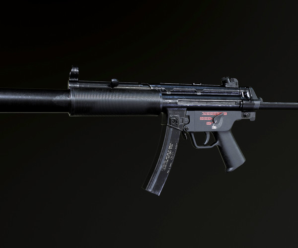 ArtStation - Modular MP5 SD - Gameready - Fully Textured - Extended ...