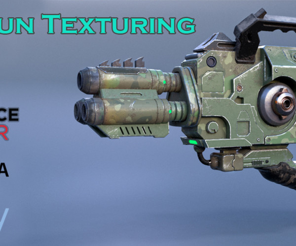ArtStation - Alien gun texturing and rendering tutorial - Substance ...