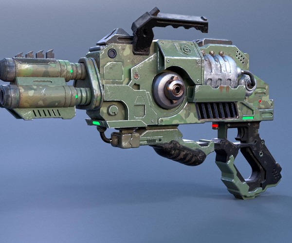 ArtStation - Alien gun texturing and rendering tutorial - Substance ...
