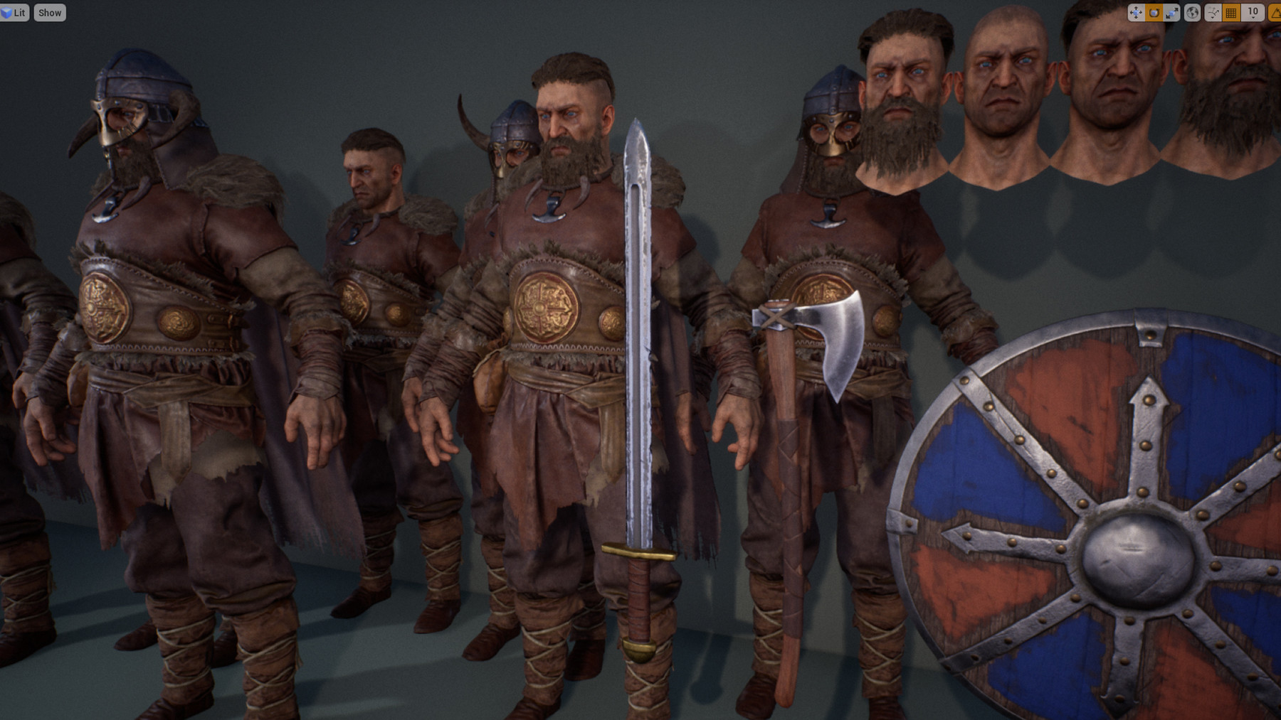 ArtStation - Viking Warriors characters pack | Game Assets