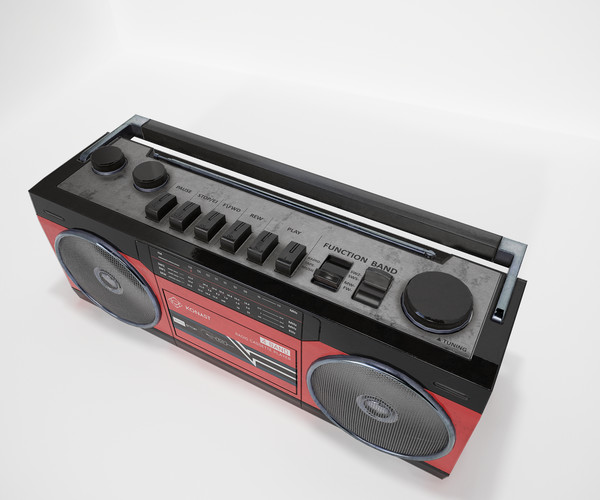 ArtStation - Boombox Retro VR / AR / low-poly 3D model | Resources