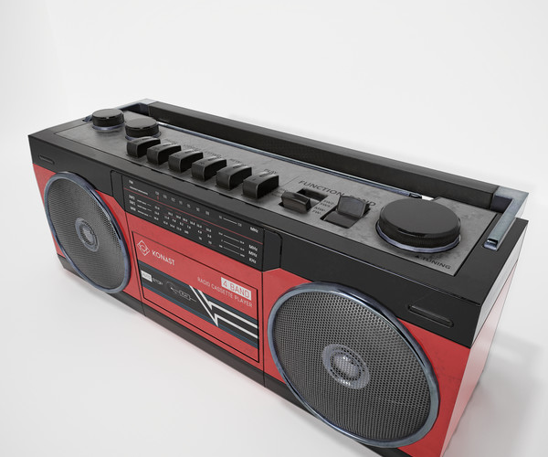 ArtStation - Boombox Retro VR / AR / low-poly 3D model | Resources
