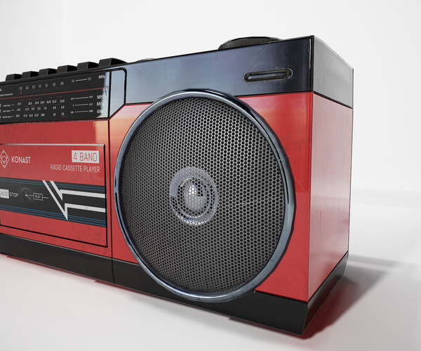 ArtStation - Boombox Retro VR / AR / low-poly 3D model | Resources